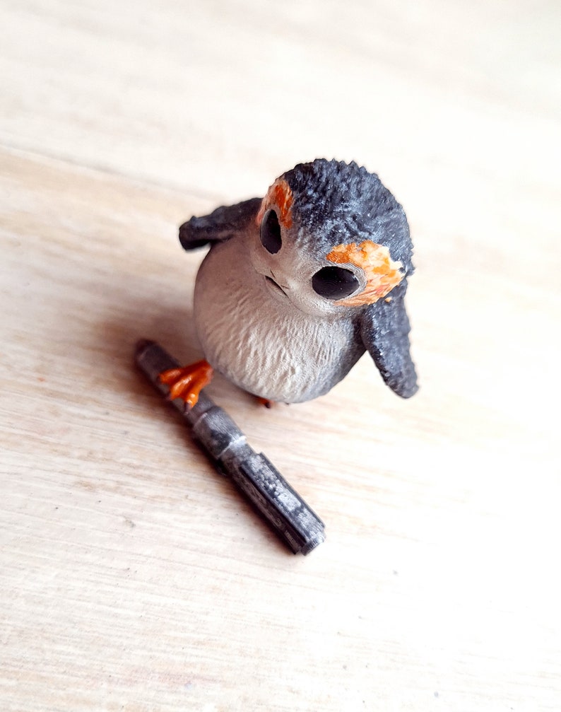 Porg Toy Figure 3D Printed Painted Star Wars Miniature - Etsy