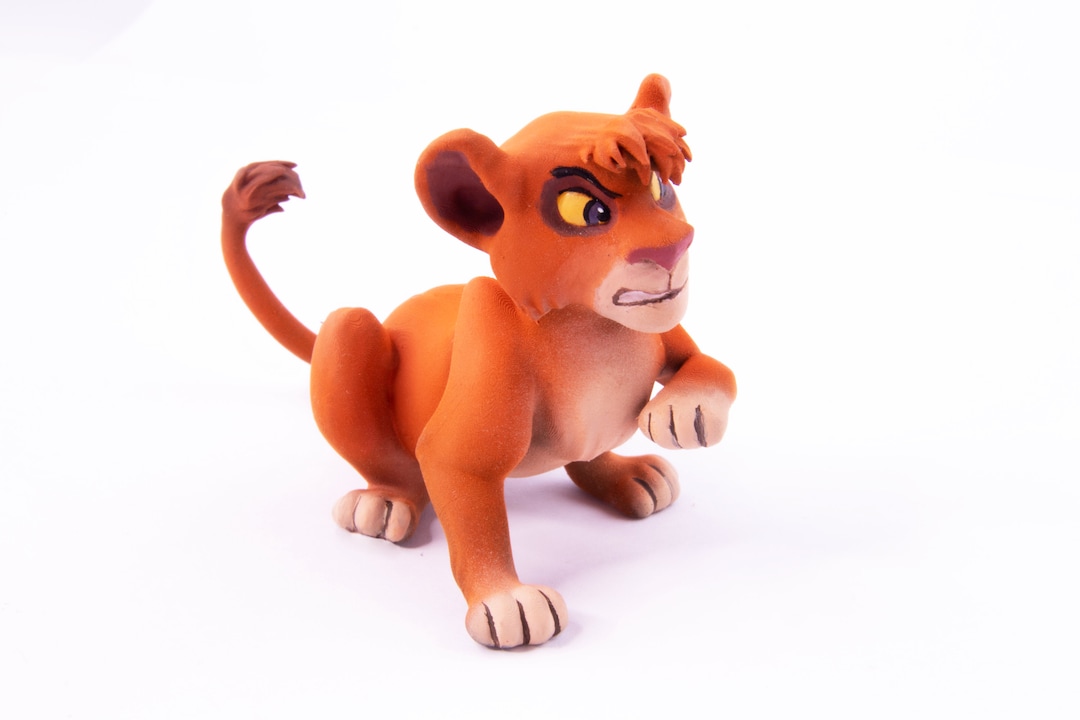 Vitani Cub Lion King Furry Kiara Animal Art Figure Miniature Disney ...