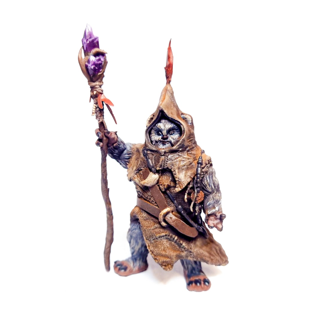 Kaink Sorcerer Ewok, Wizard, Figurine, Star Wars Vintage, Model Figure ...