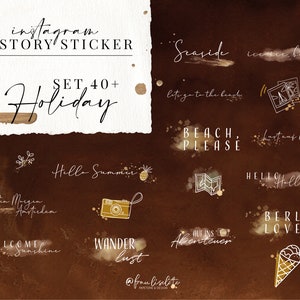SET+40 Instagram Story Stickers | "holiday & Travel" - Etsy