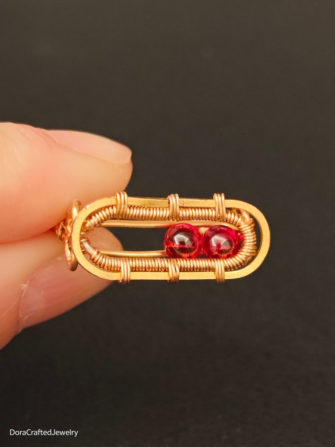 TUTORIAL Unisex Rolling Gems Track Ring With Moving Gems Copper Wire ...