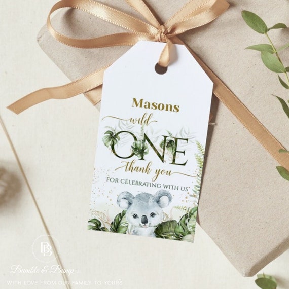 Invitations & Announcements Australian Thank you Tags Koala gift tags ...