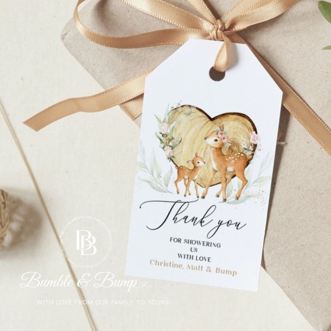 Woodland Animals Favour Tags Rustic Forest Gift Tags - Etsy