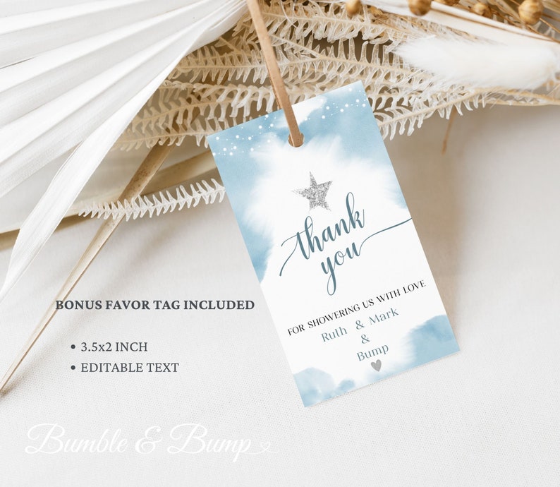 Twinkle Twinkle Little Star Dusty Blue & Silver Printable Baby - Etsy