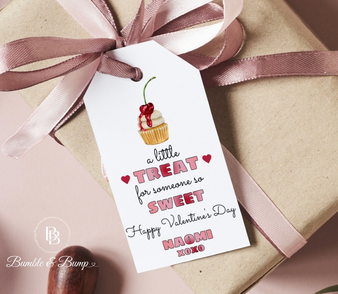Printable Valentines Day Gift Tag Sweet Treat Cherry for Someone so ...