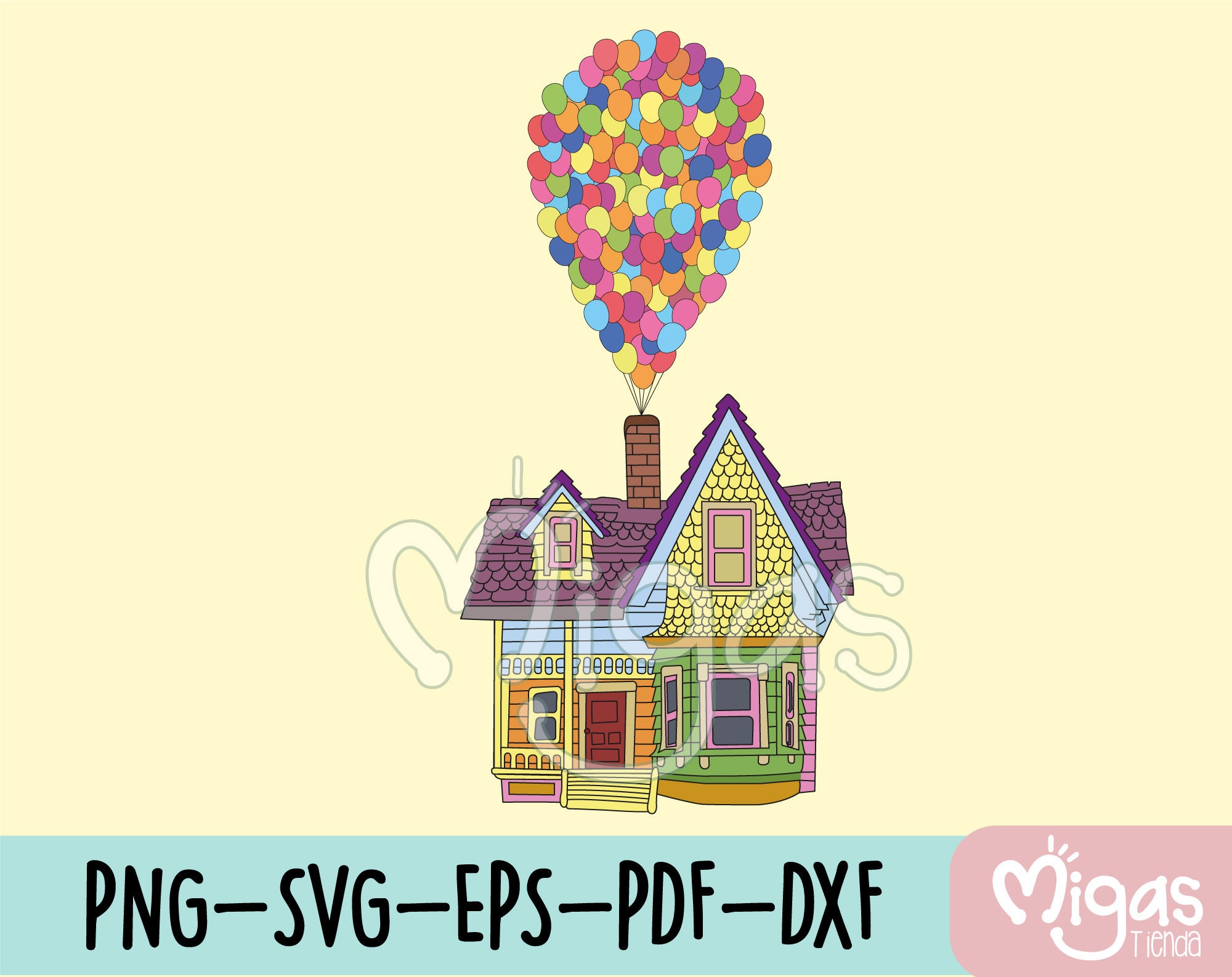Casa UP Globos SVG Una Aventura de Altura Prediseñada - Etsy México