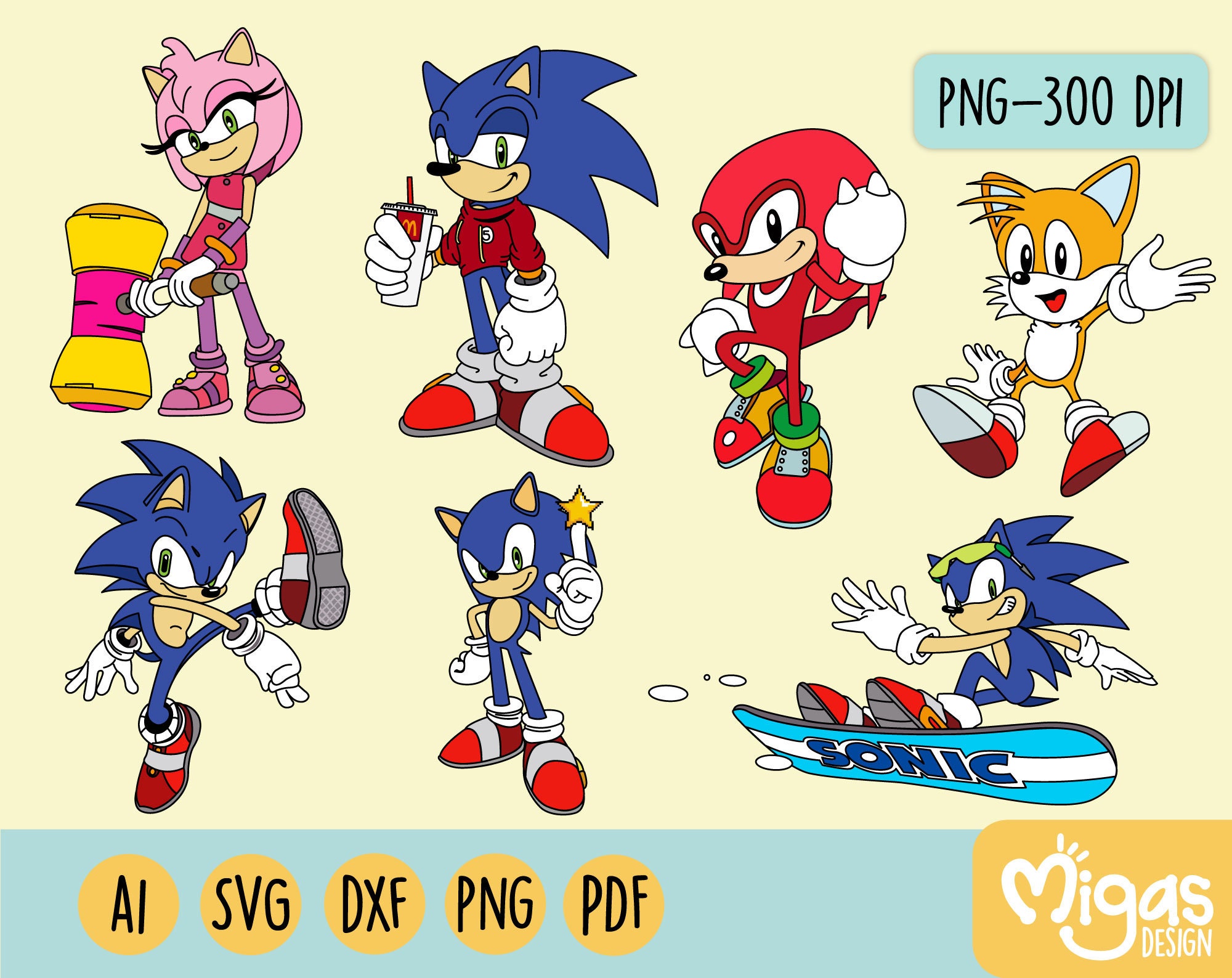 Super Sonic The Hedgehog Characters