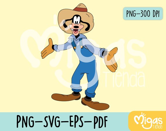 Goofy Farmer SVG Clipart Vector Eps Png Pdf - Etsy