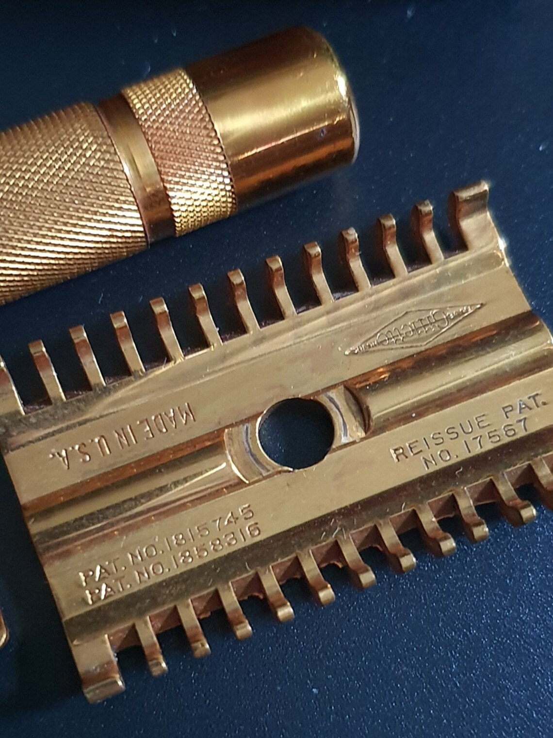 Gillette new' Bar Handle Long Comb Razor in Case | Etsy