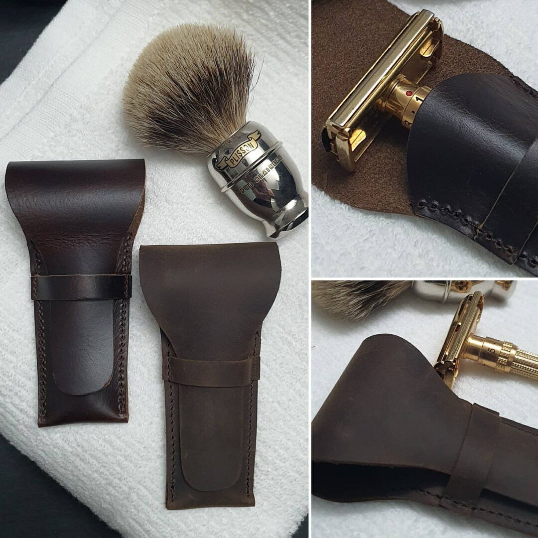 Luxury Leather Razor Cover, Available in Crazy Horse Leather and Dark ...