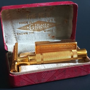 Gillette new' Bar Handle Long Comb Razor in Case | Etsy