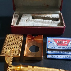 Gillette new' Bar Handle Long Comb Razor in Case - Etsy