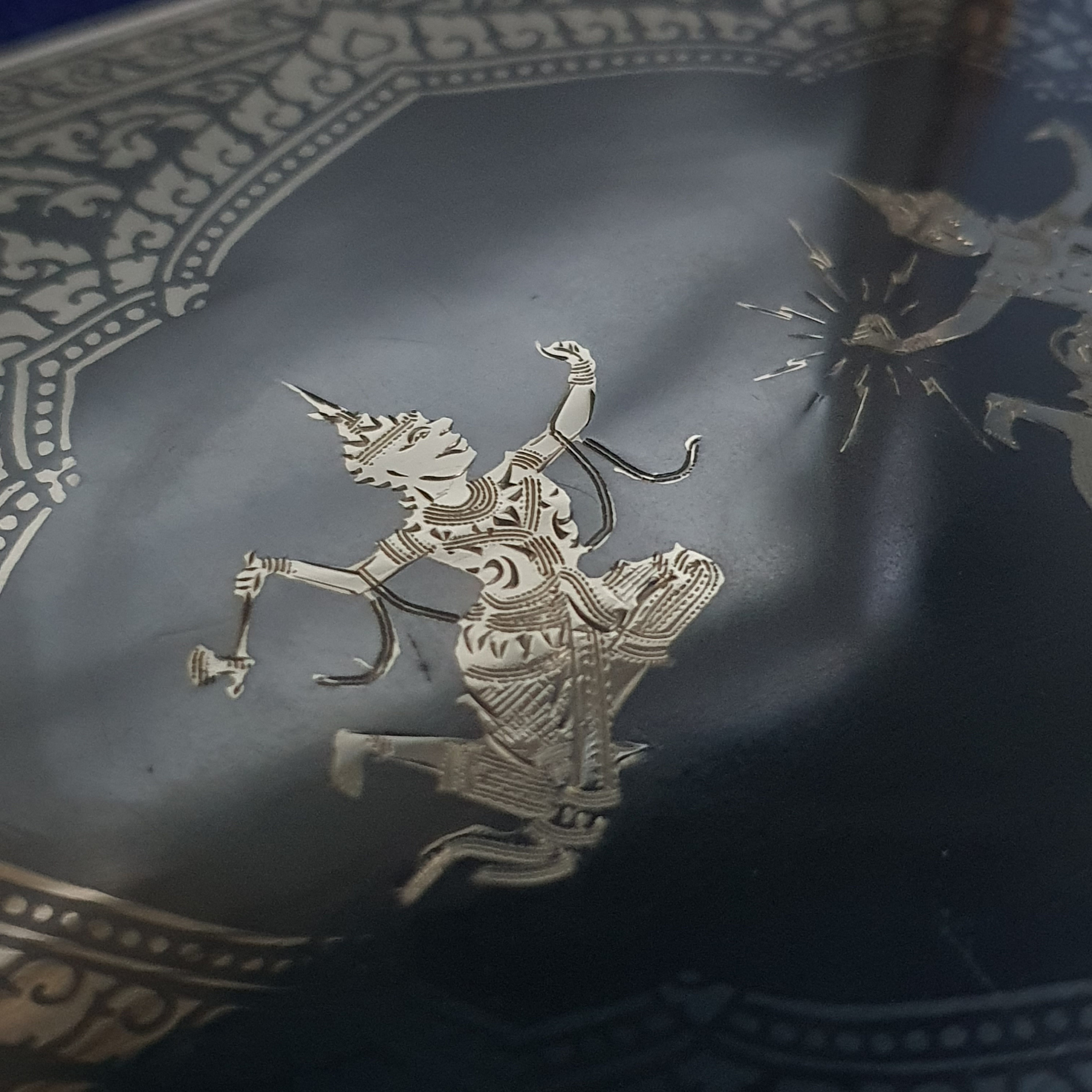 Thai Nakon 1973 Siam Silver Niello Cigarette Case in - Etsy