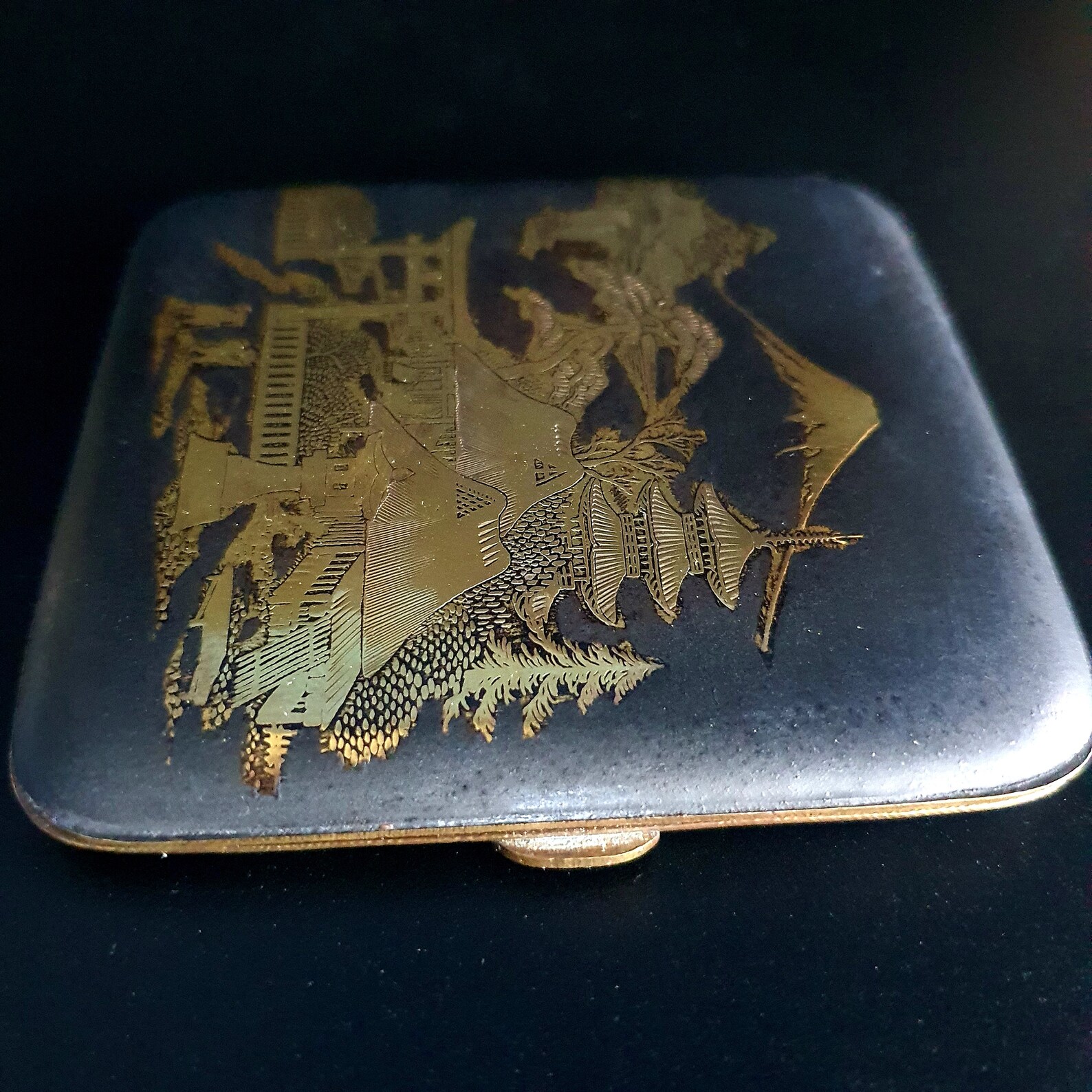 Japanese Early C.20th Damascene Cigarette Case in Presentation Box - Etsy