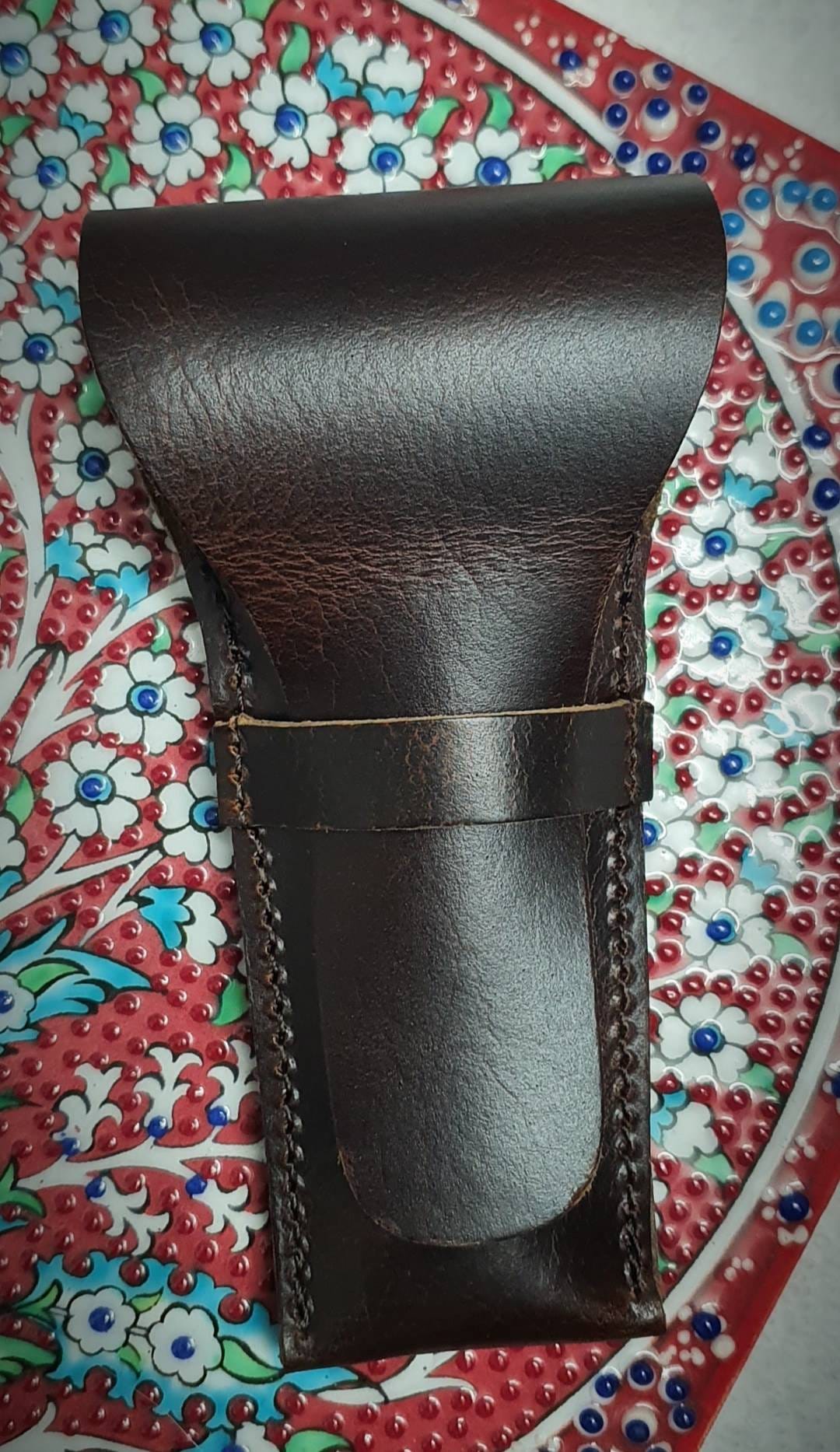 Luxury Leather Razor Cover Available in Crazy Horse Leather - Etsy