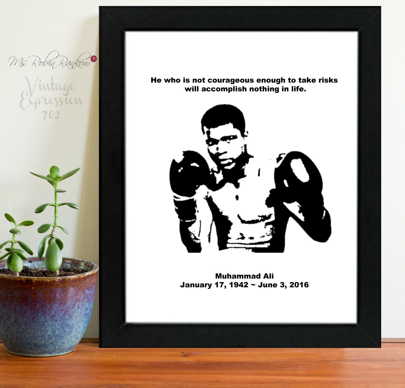 Muhammad Ali, Silhouette, Quote, Instant Digital Download - Etsy