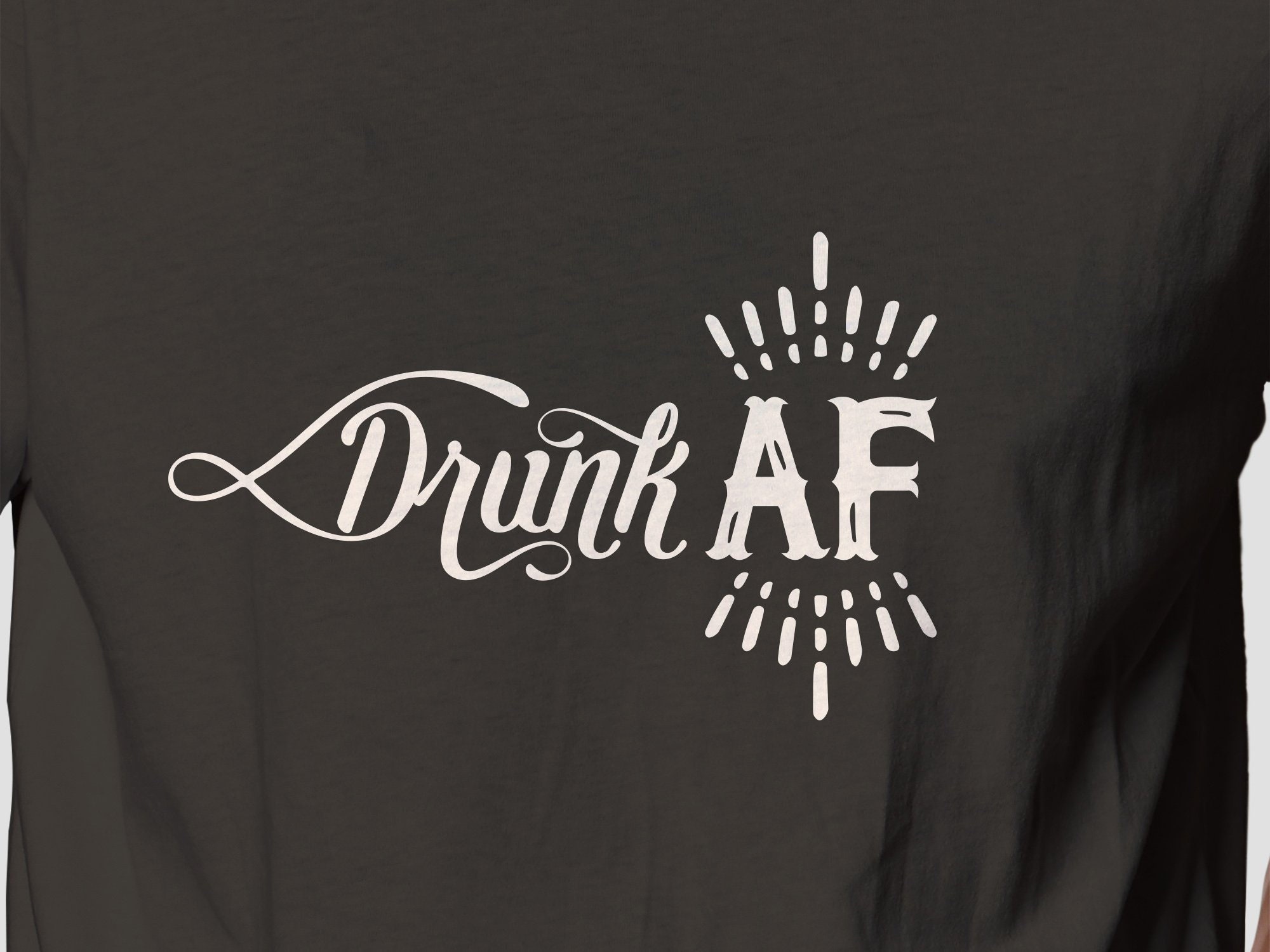 Drunk AF Adult SVG Design so Fontsy - Etsy