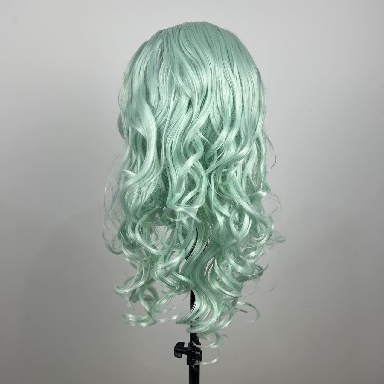 Mint Green Curled Lace Front Wig | Synthetic Wigs | Cosplay Wigs | Drag ...