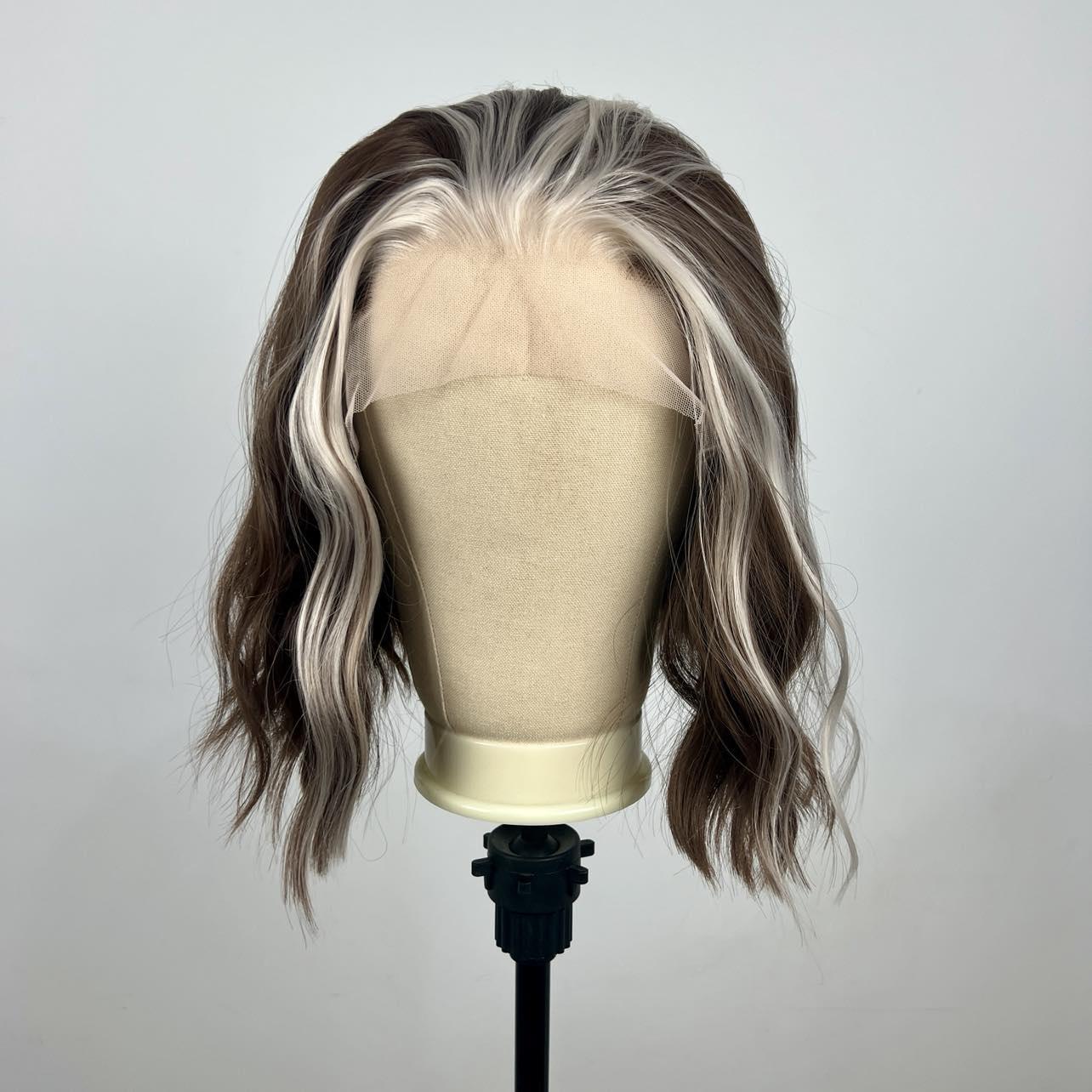 Brown Bob With Money Piece Lace Front Wig | Synthetic Wigs | Cosplay ...