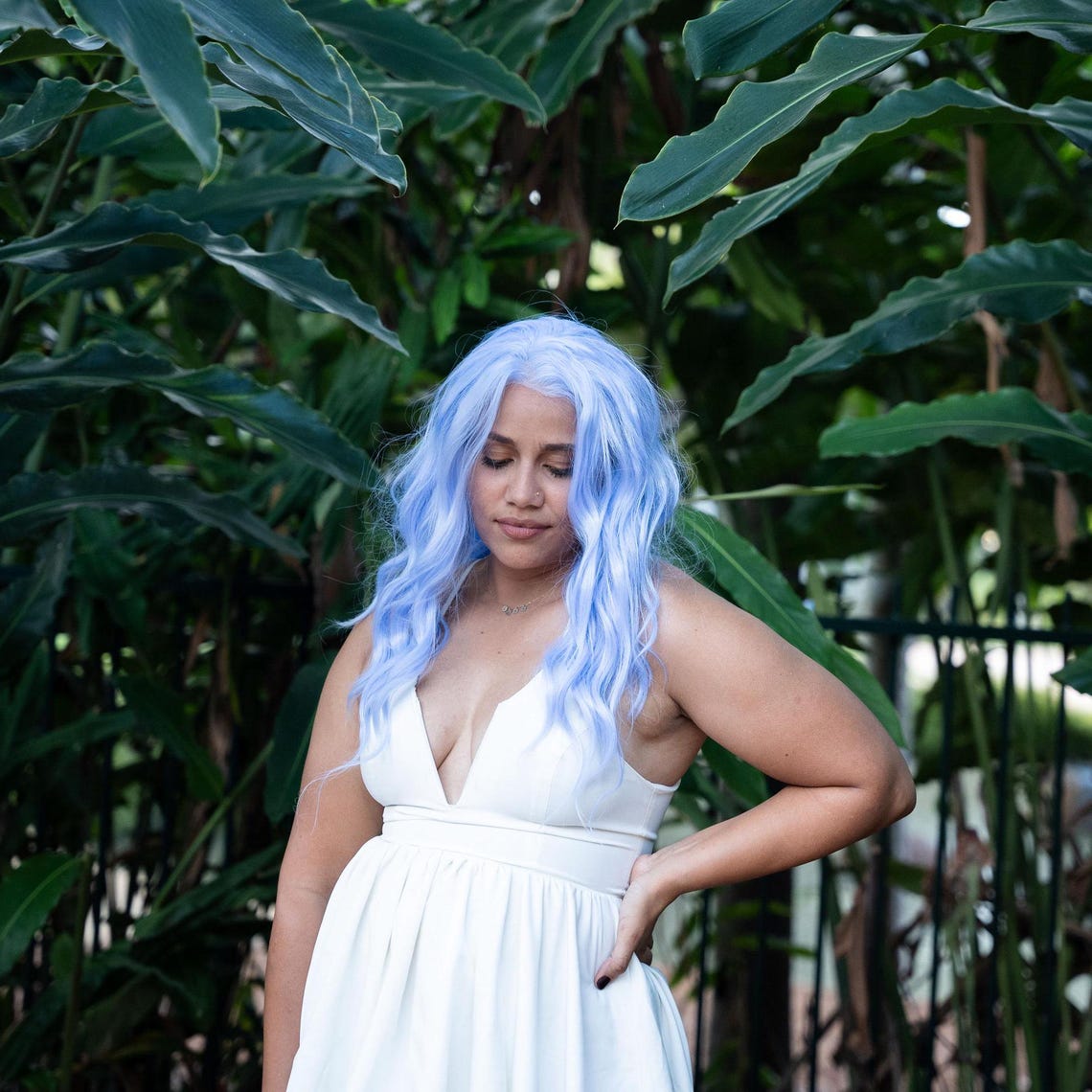 Periwinkle Blue Lace Front Wig | Synthetic Wigs | Cosplay Wigs | Drag ...