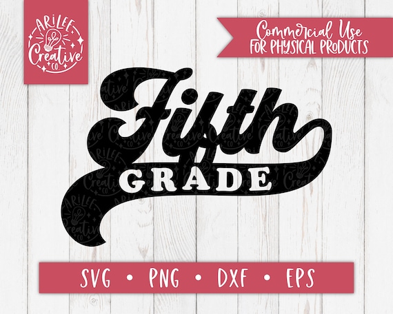 Fifth Grade SVG Retro 5th Grade Svg First Day of School SVG - Etsy