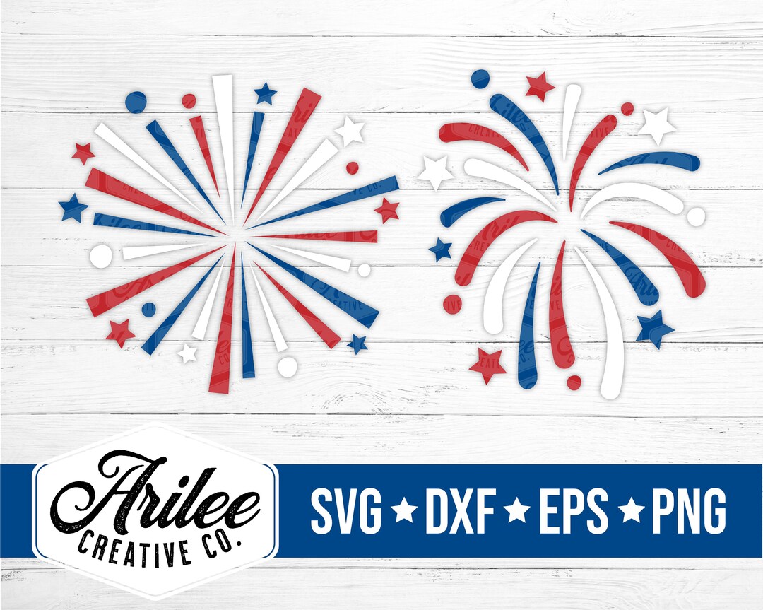 Fireworks SVG - Fireworks Clipart - Fireworks PNG - 4th of July Cut ...