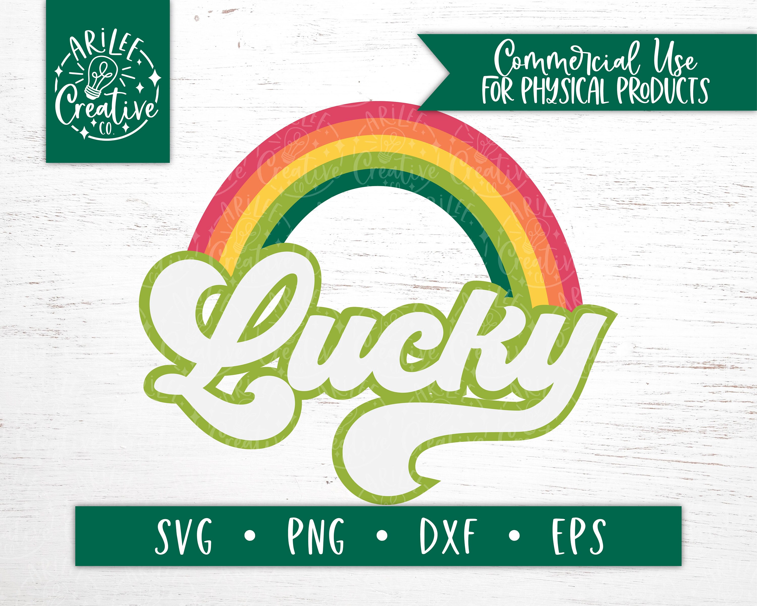 Lucky SVG Lucky Rainbow SVG Rainbow SVG Design St - Etsy