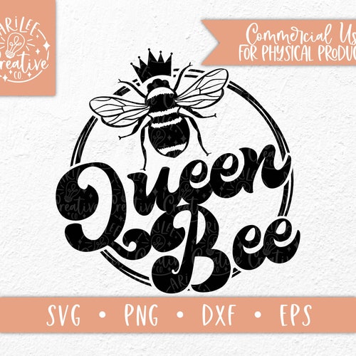 Floral Bee SVG Cut File for Cricut and Silhouette Hexagon - Etsy