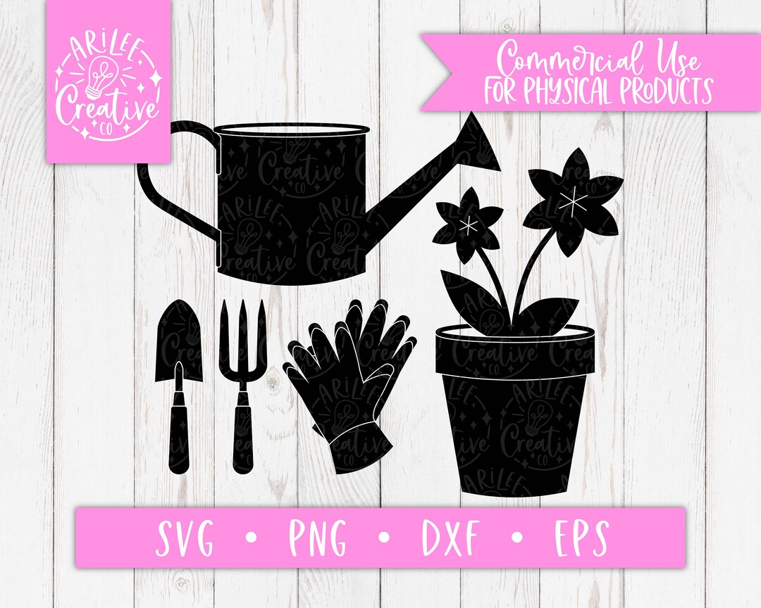 Flower Gardening SVG Bundle - Gardening SVG Bundle - Flower Garden SVG ...