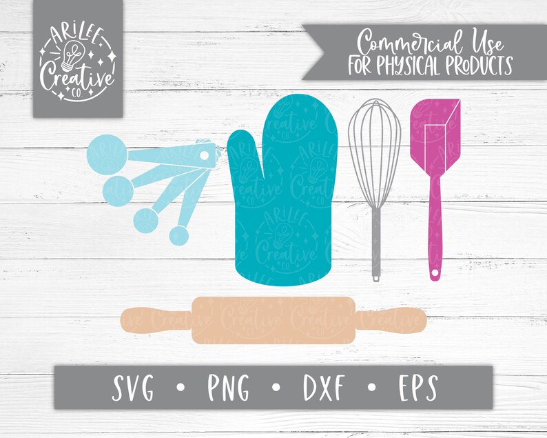 Baker's Tools SVG Bundle Baking SVG Kitchen Tools SVG - Etsy