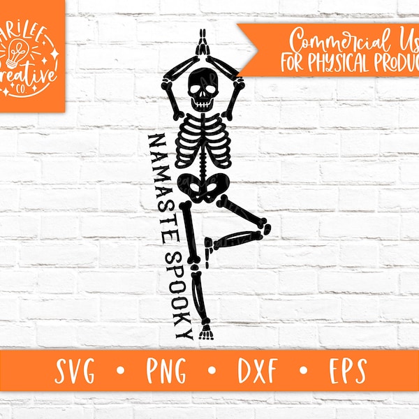 Skeleton Yoga Svg - Etsy
