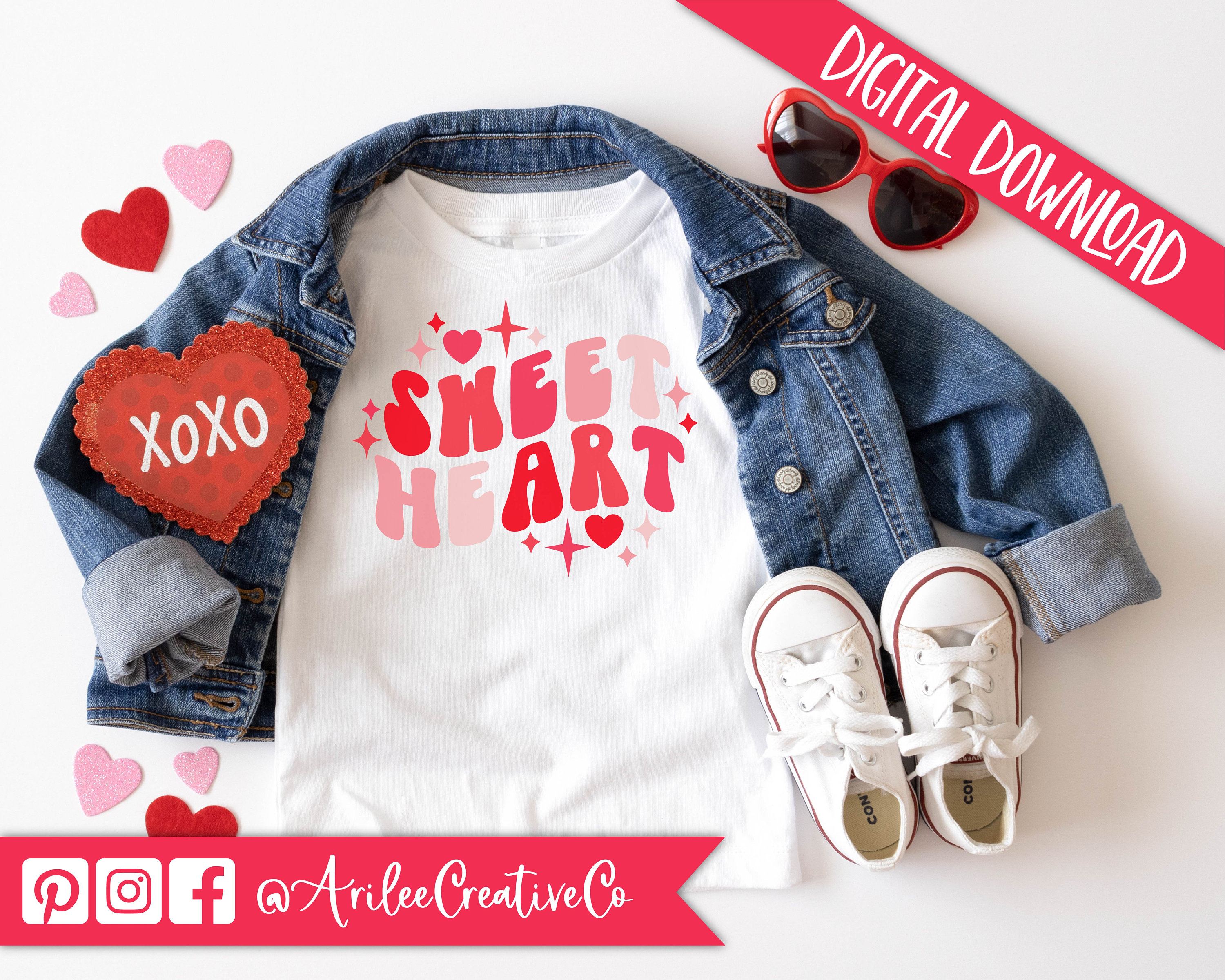 Sweet Heart SVG Sweet Heart PNG Sweetheart SVG Cut File - Etsy