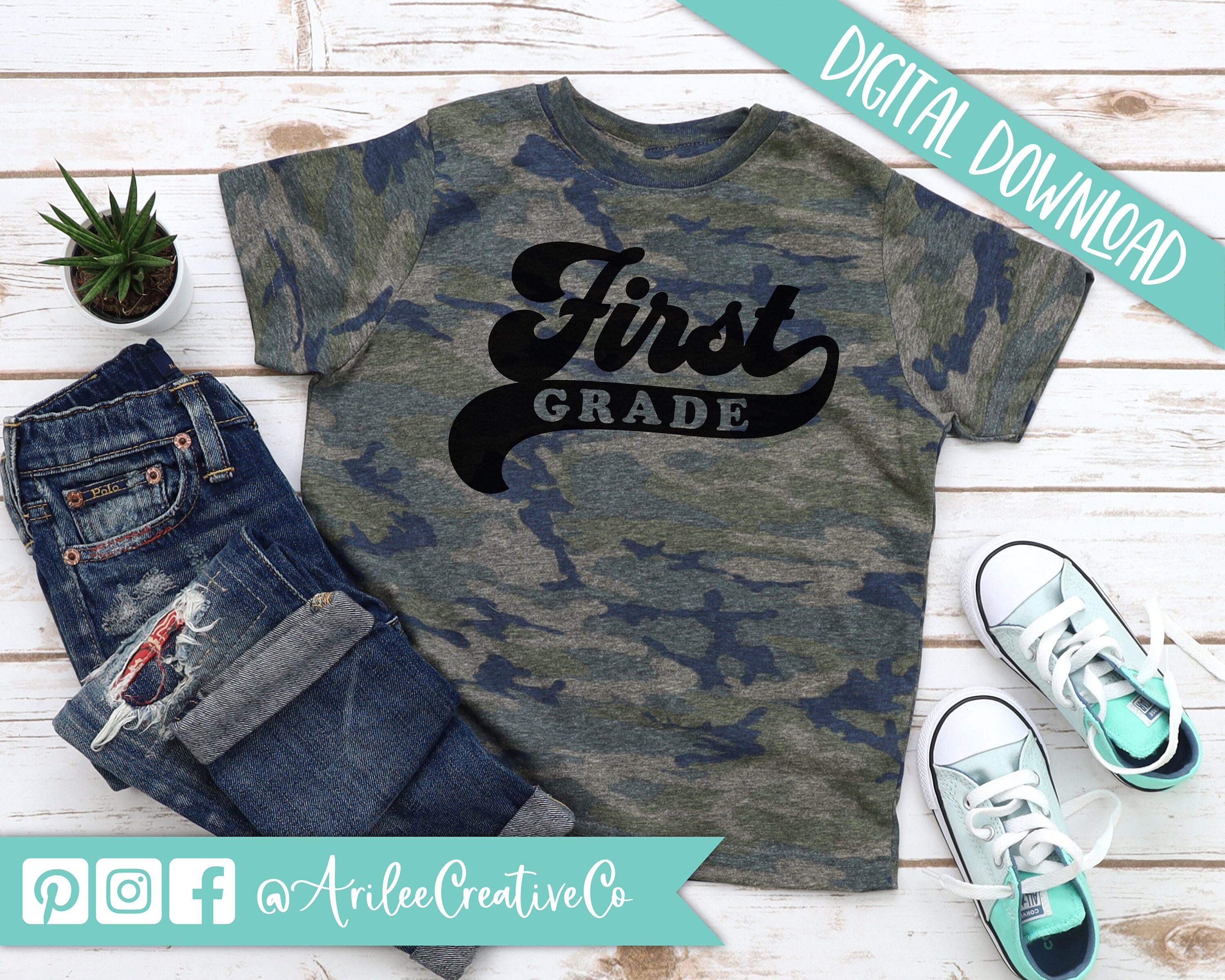 First Grade SVG Retro First Grade SVG 1st Grade Svg First - Etsy