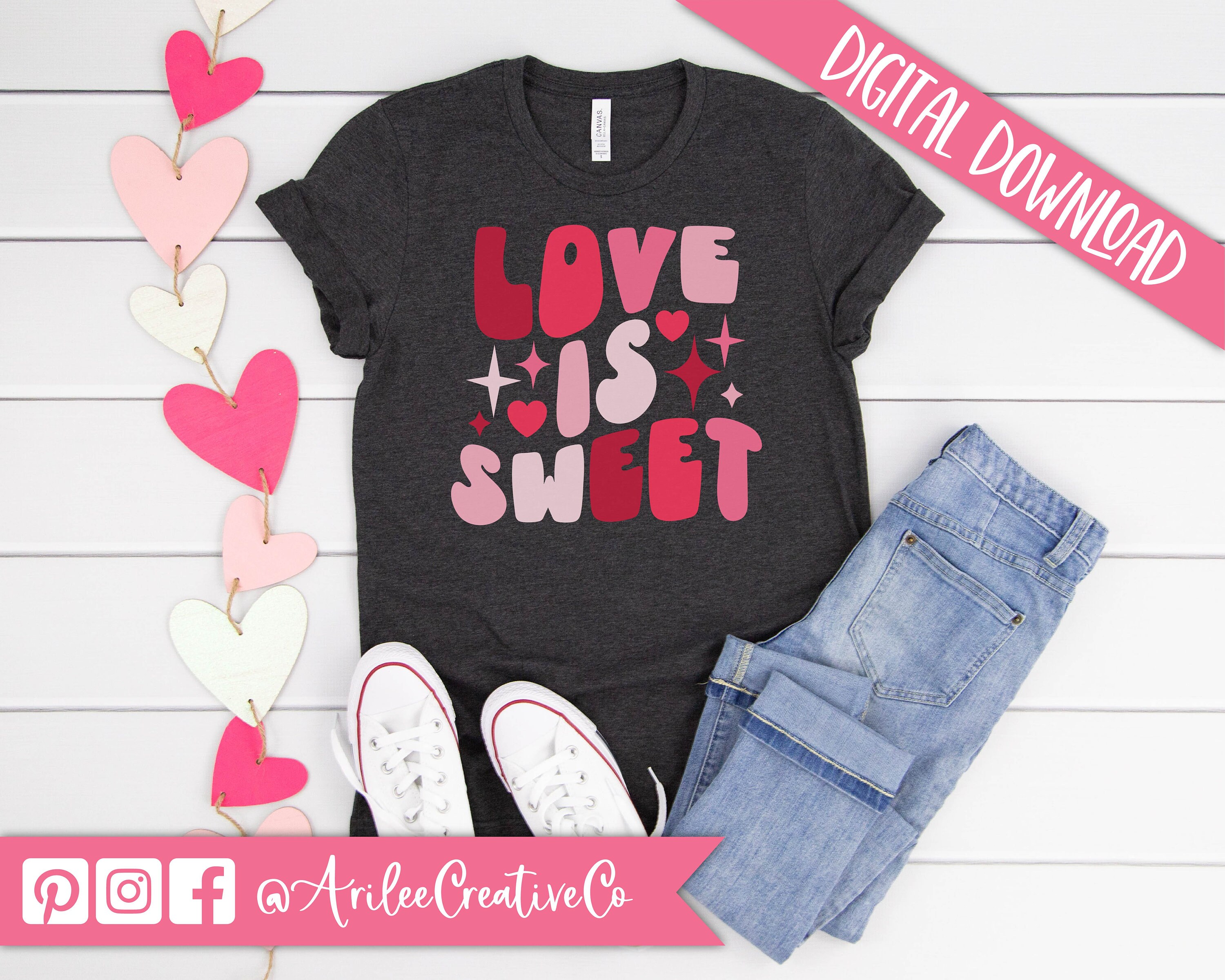 Love is Sweet SVG Love is Sweet Png Love SVG Cut File Sweet - Etsy