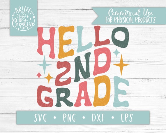 2nd Grade SVG Second Grade SVG First Day of School SVG - Etsy