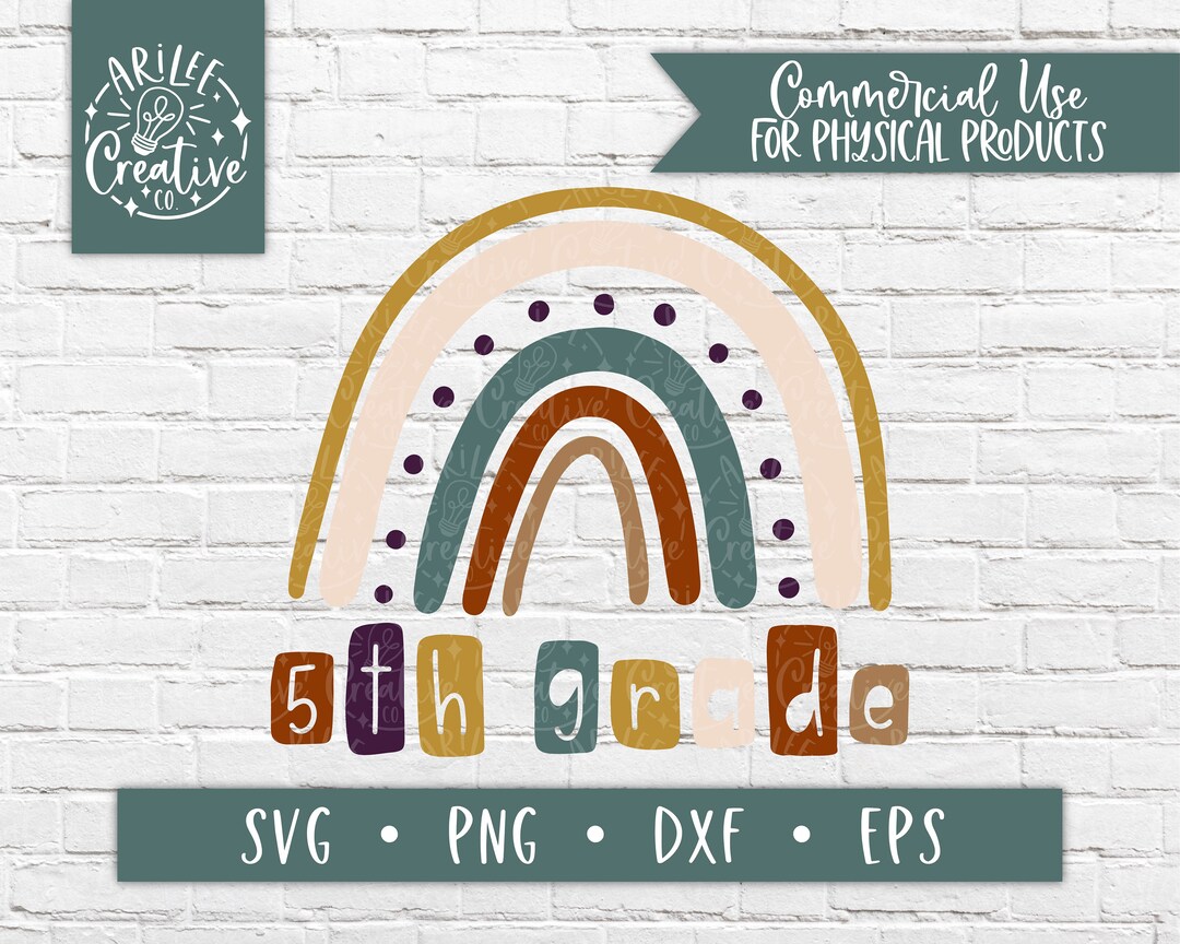 5th Grade SVG - Fifth Grade SVG - First Day of School SVG - School T ...