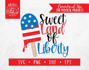 USA Popsicle-popsicle Svg-sweet Land of Liberty Svg-patriotic - Etsy