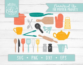 Kitchen Utensils SVG Bundle Kitchen Items SVG Cooking Utensils SVG ...