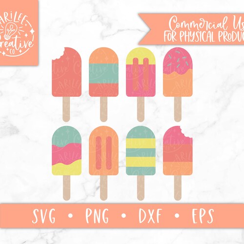 Paper, Party & Kids Ice Cream SVG Ice Pop SVG Cricut cut file Bitten ...
