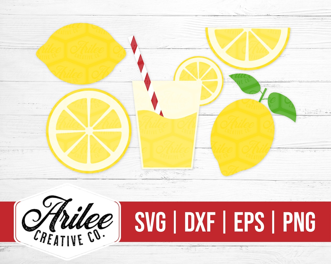 Lemon SVG Bundle - Lemonade SVG - Lemon SVG - Lemon Slice Svg - Lemon ...