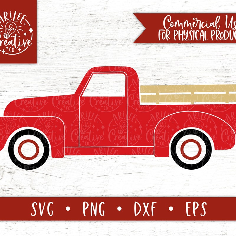 Red Truck Svg - Etsy