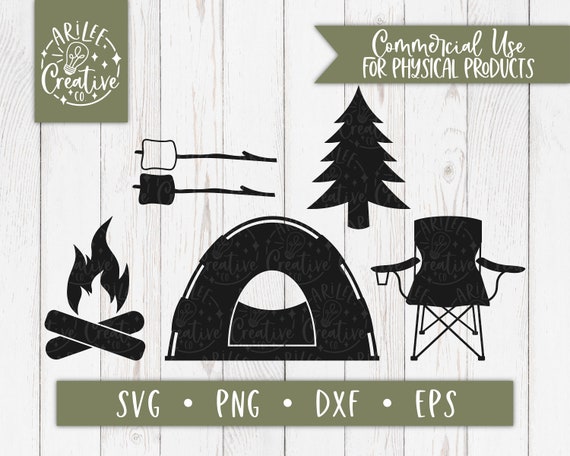 Camping SVG Camping Icons SVG Camping SVG Bundle | Etsy