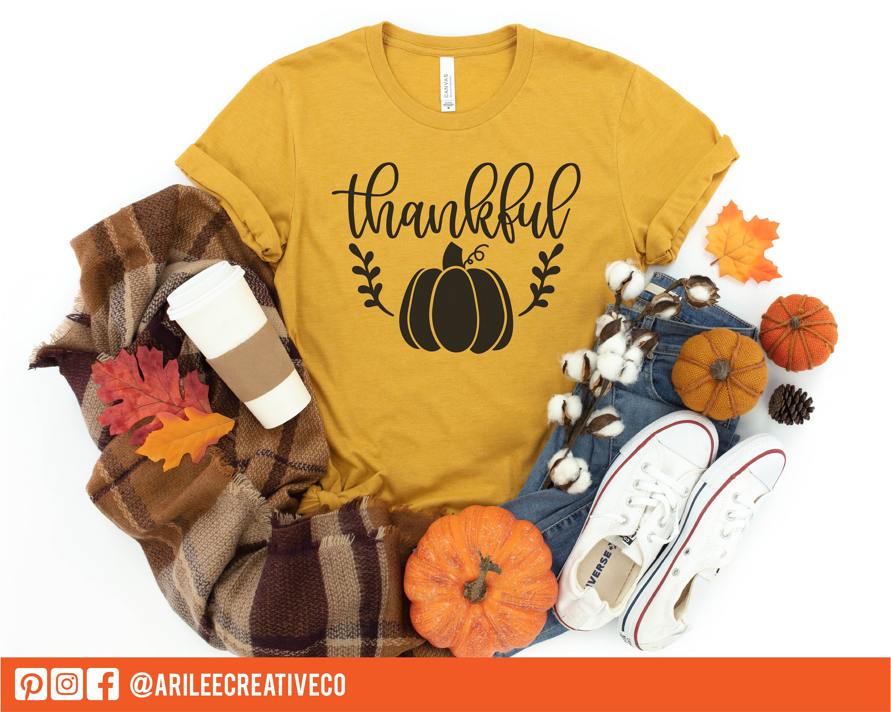 Thankful SVG Fall Pumpkin SVG Fall SVG for Cricut - Etsy