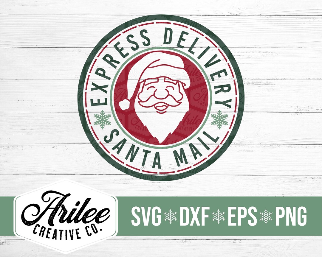 Santa Mail SVG - Special Delivery SVG - Christmas Gift Tag SVG - Santa ...