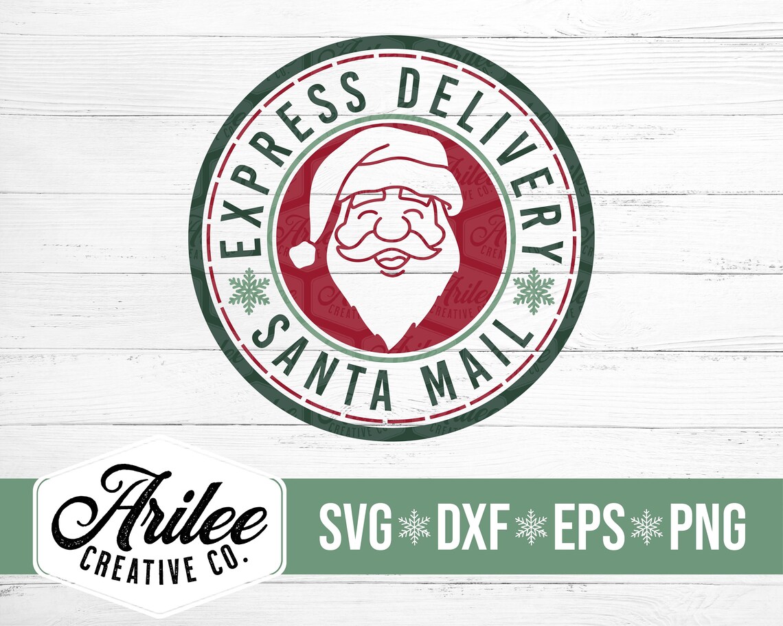 Santa Mail SVG Special Delivery SVG Christmas Gift Tag SVG - Etsy