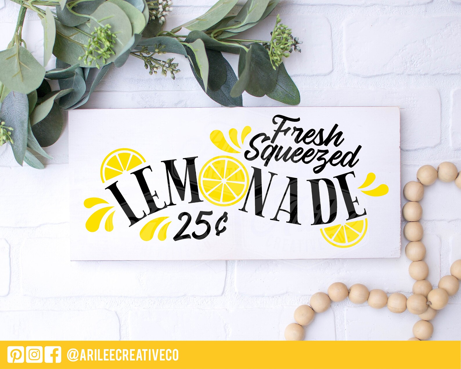 Fresh Squeezed Lemonade Svg Fresh Lemonade Svg Lemonade Etsy