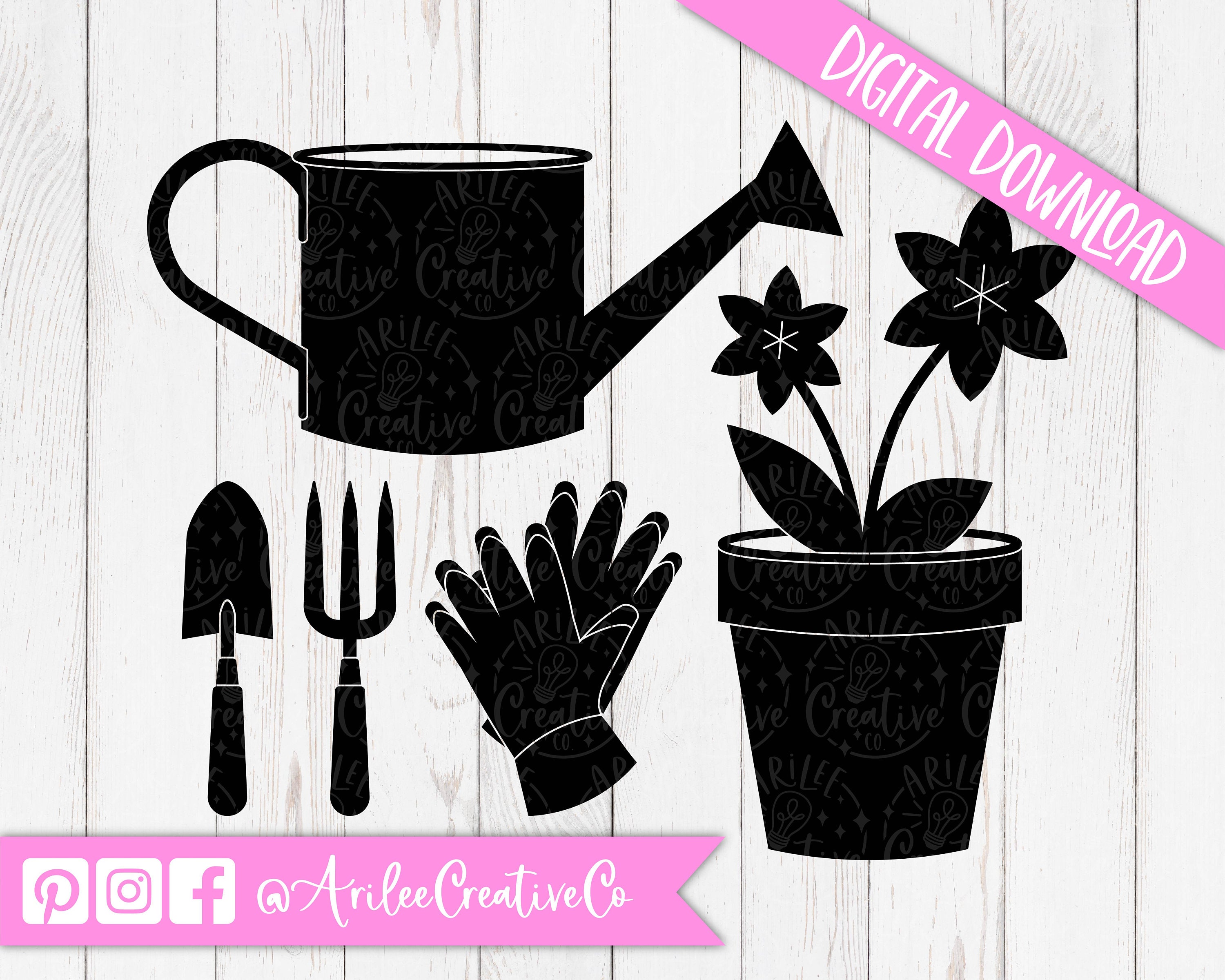Flower Gardening SVG Bundle Gardening SVG Bundle Flower - Etsy
