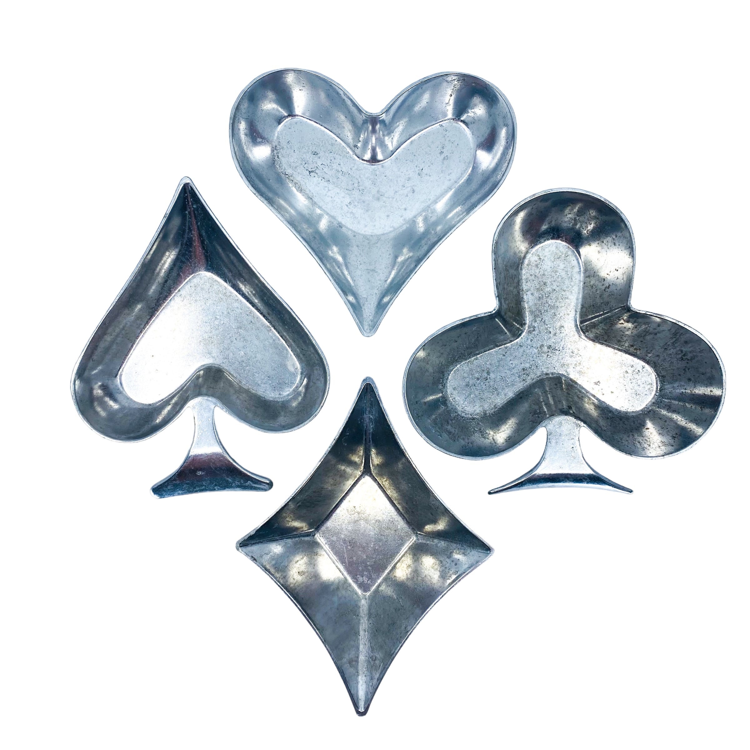 Vintage Playing Cards Snack Dishes - Etsy