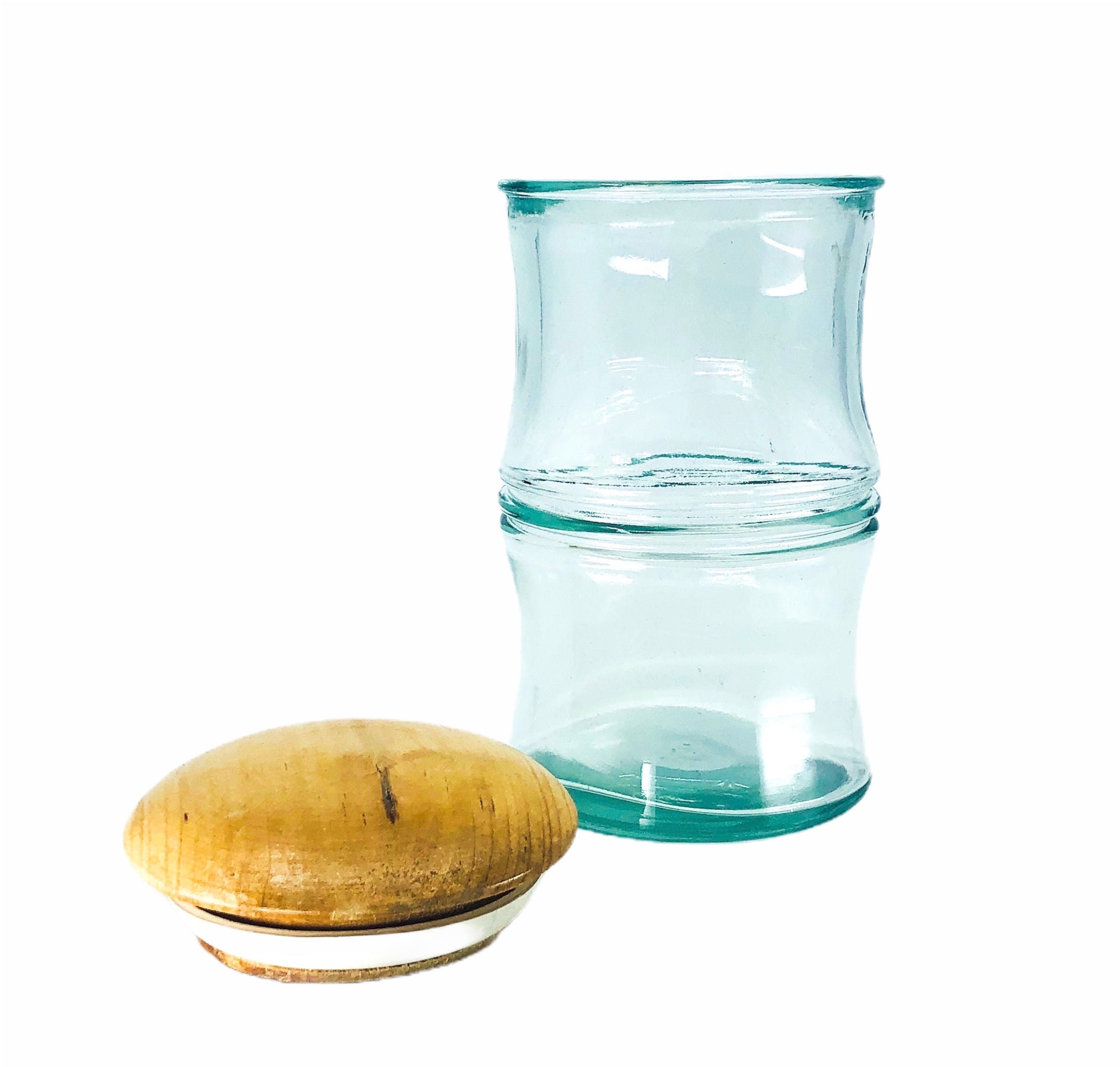Glass Bamboo Shaped Canister - Etsy