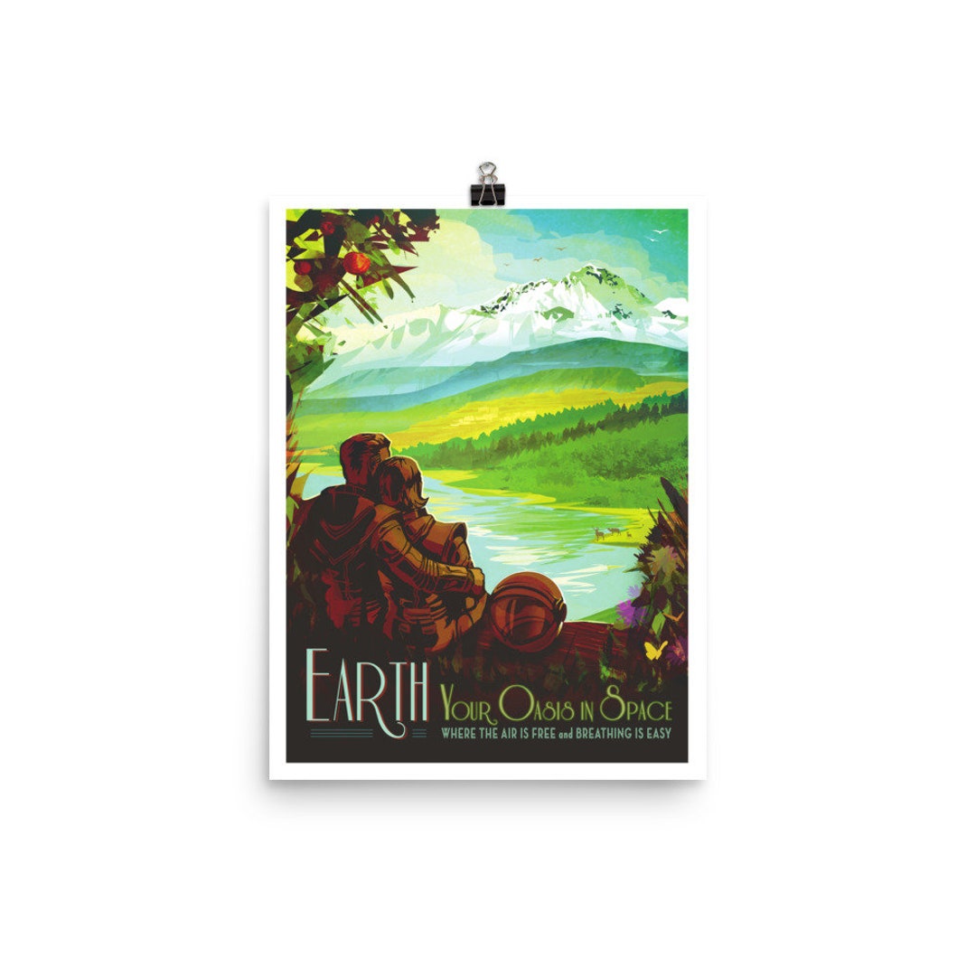 Nasa Poster: Visions of the Future, Earth, High Quality Print, Home ...